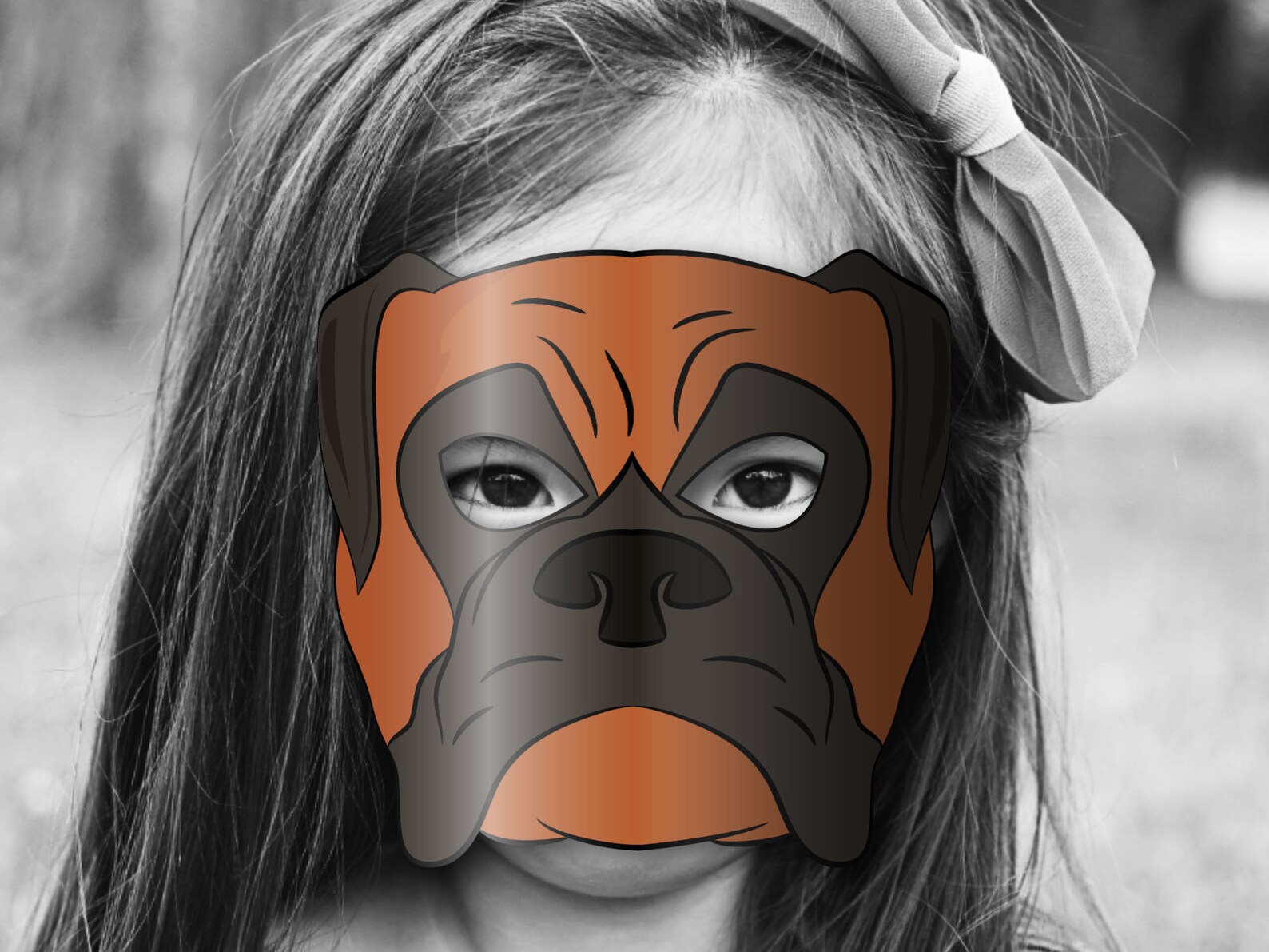Dog Boxer Mask Printable Breed Paper DIY for Kids and Adults. - Etsy