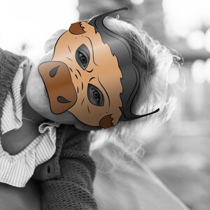 Buffalo Mask Printable Paper DIY for Kids and Adults. PDF - Etsy