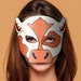 Cow Mask Printable, Paper DIY for Kids and Adults. PDF Template ...