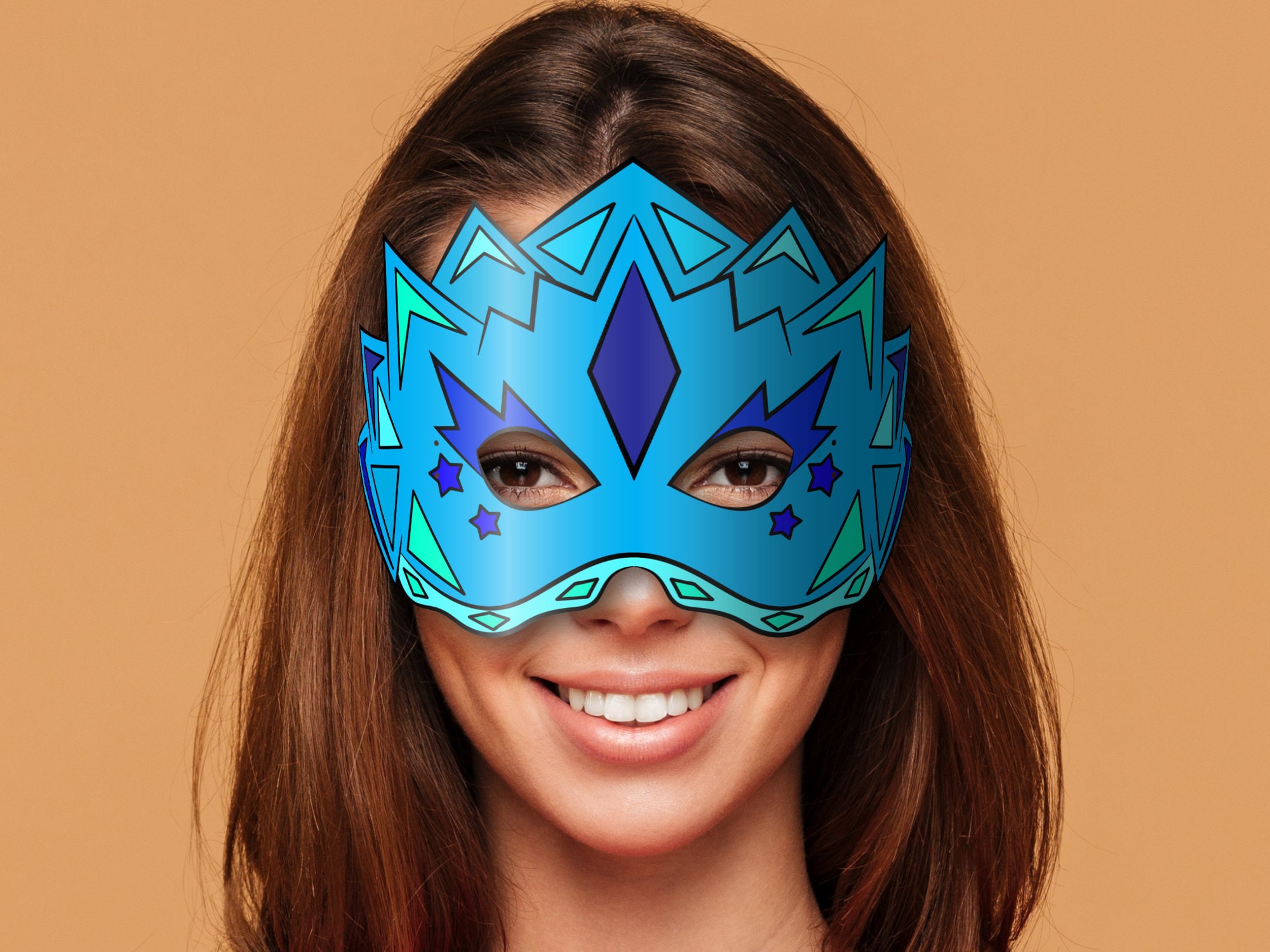 Fairy 3 Mask Printable, Paper DIY for Kids and Adults. PDF Template ...