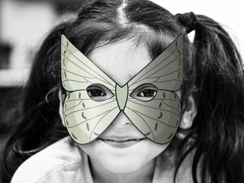 Butterfly Mask Printable Summer Azure Paper DIY for Kids and - Etsy