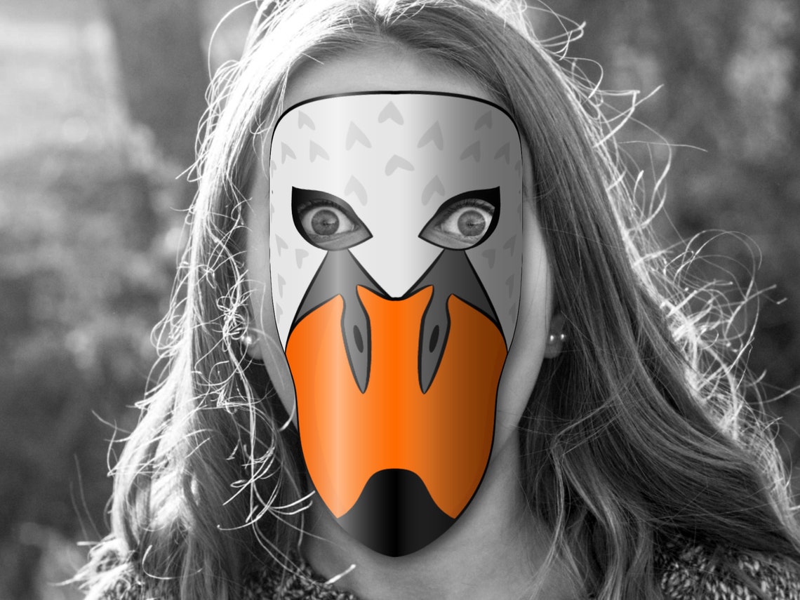 Swan Mask Printable Paper DIY for Kids and Adults. PDF - Etsy