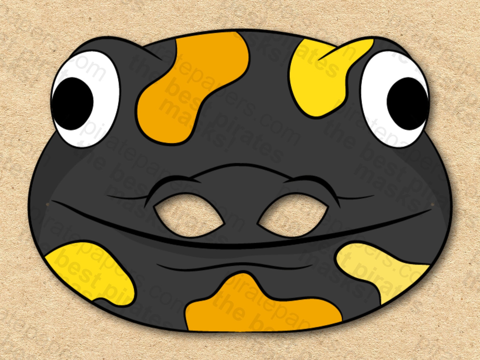 Salamander Mask Printable Paper DIY for Kids and Adults. PDF - Etsy