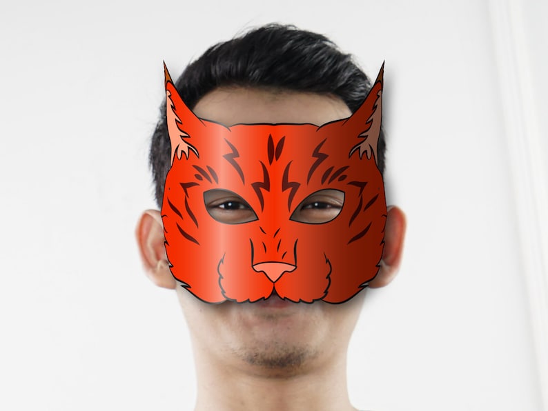 Cat Maine Coon Mask Printable Breed, Paper DIY for Kids and Adults. PDF ...