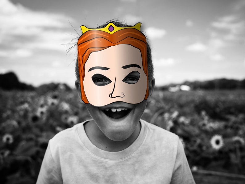 Prince Mask Printable Paper DIY for Kids and Adults. PDF - Etsy