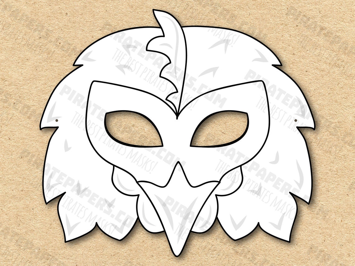 Chicken Mask Printable Coloring, Hen Mask, Paper DIY for Kids and ...