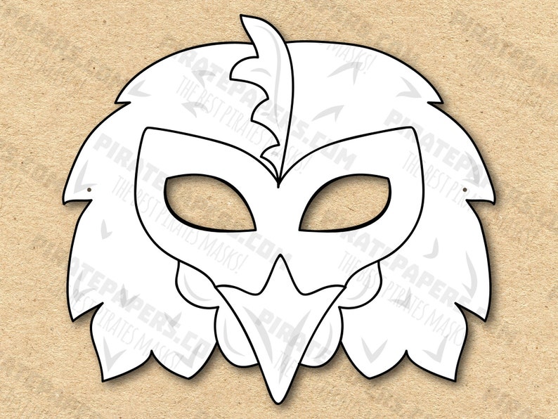 Chicken Mask Printable Coloring, Hen Mask, Paper DIY for Kids and ...
