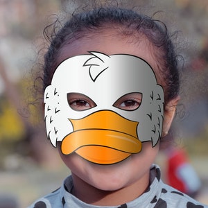 Goose Mask Printable, Paper DIY for Kids and Adults. PDF Template ...