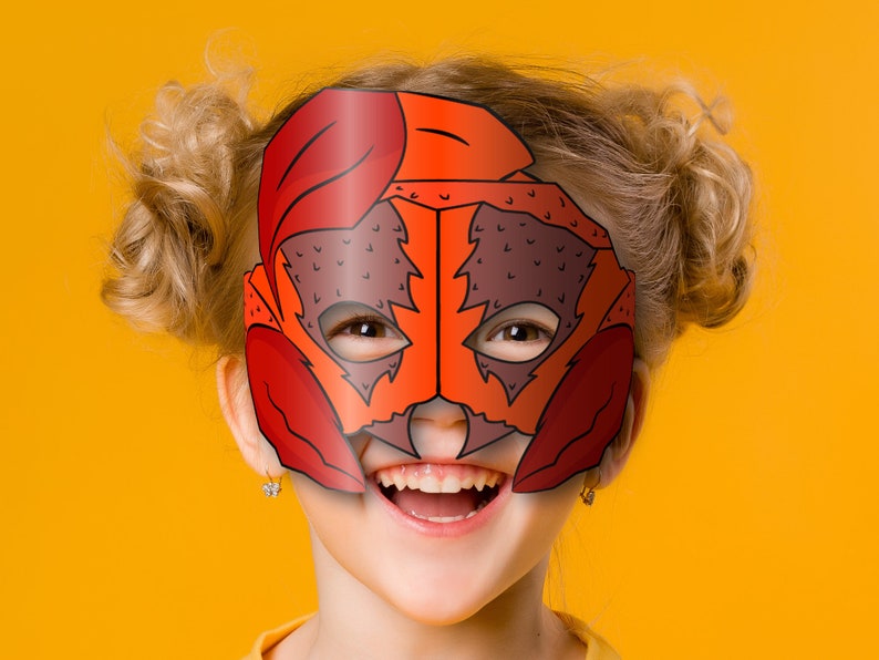 Scorpion Mask Printable, Paper DIY for Kids and Adults. PDF Template ...