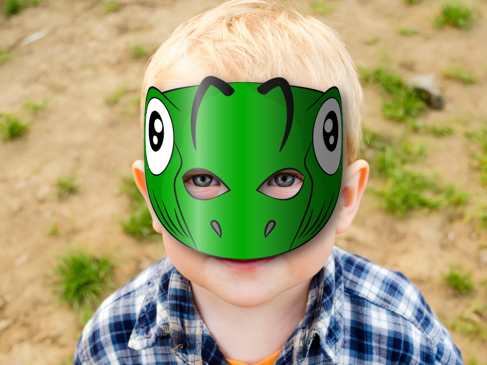 Grasshopper Mask Printable, Paper DIY for Kids and Adults. PDF Template ...