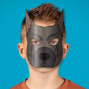 Dog German Shepherd Mask Printable Breed, Paper DIY for Kids and Adults ...