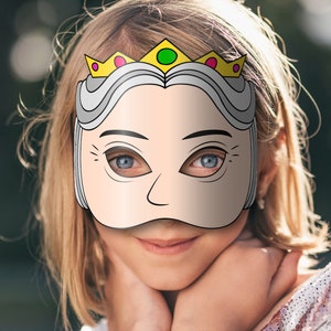 Fairy Tale Masks Printable, Cinderella, Prince, King, Queen Mother ...