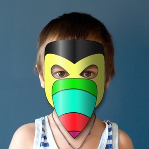 Toucan Masks Printable Color + Coloring, Paper DIY for Kids and Adults ...
