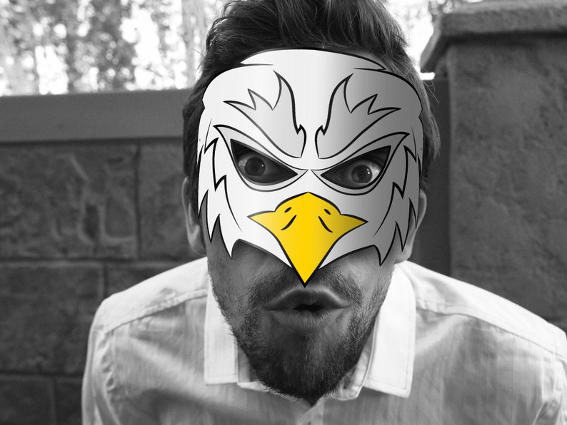 Eagle Masks Printable Color Coloring Paper DIY for Kids and - Etsy