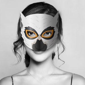 Lemur Mask Printable Paper DIY for Kids and Adults. PDF - Etsy