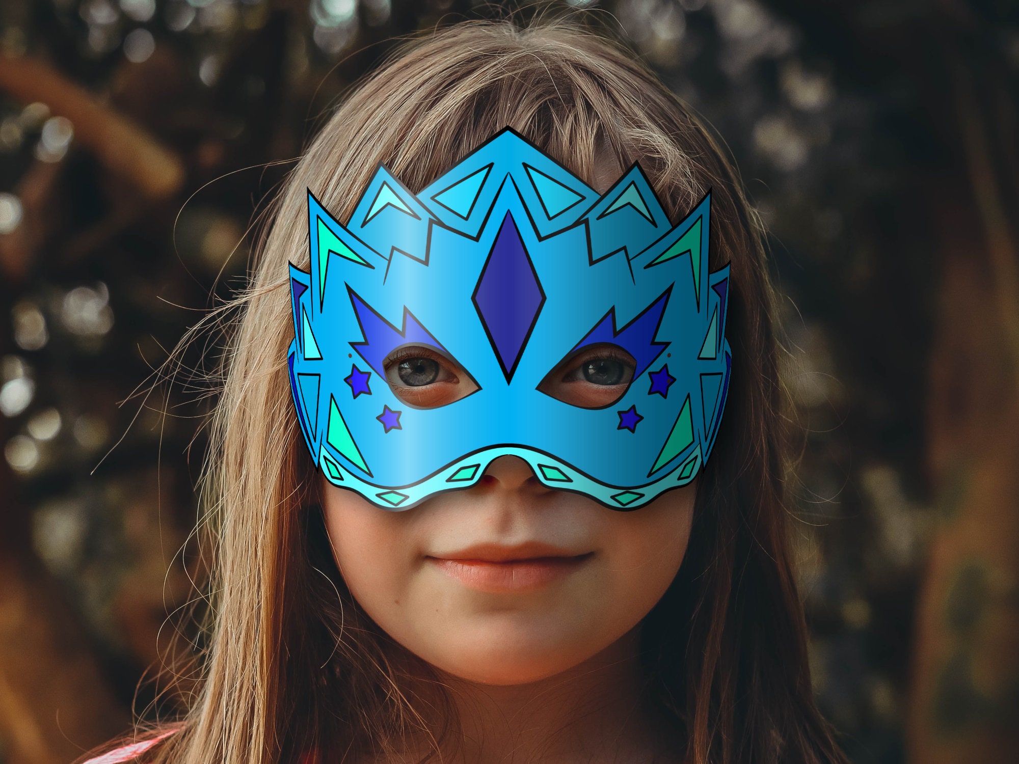 Fairy 3 Mask Printable, Paper DIY for Kids and Adults. PDF Template ...