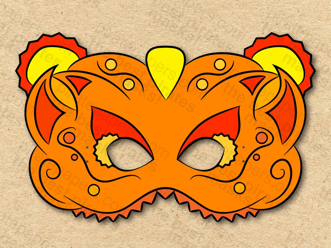 Fairy 2 Mask Printable Paper DIY for Kids and Adults. PDF - Etsy