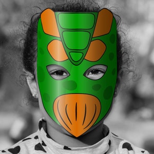 Dinosaur Stegosaurus Mask Printable Paper DIY for Kids and - Etsy