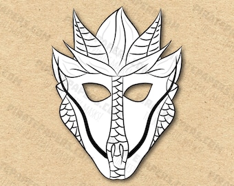 Dracula Masks Printable Color Coloring Paper DIY for Kids - Etsy