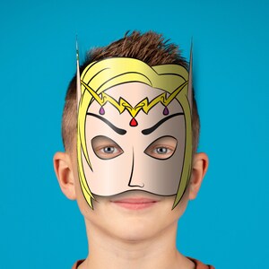 Elf Mask Printable, Paper DIY for Kids and Adults. PDF Template ...