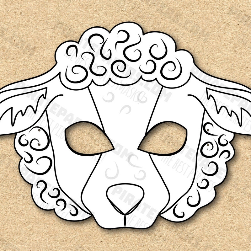Sheep Mask - Etsy