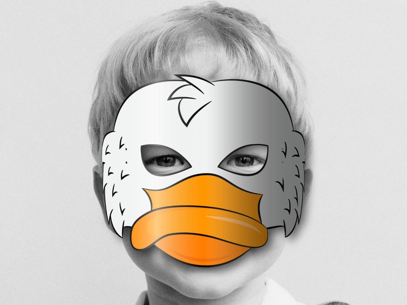 Goose Mask Printable Paper DIY for Kids and Adults. PDF - Etsy