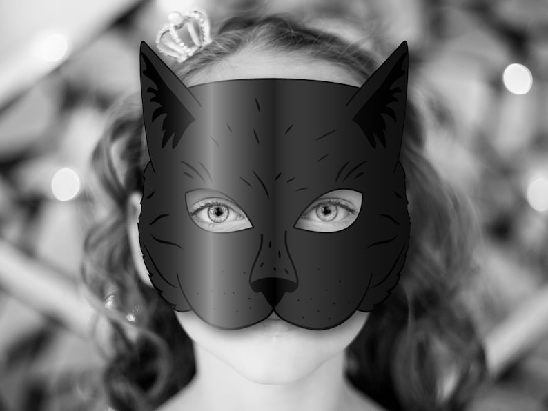 Cat Mask Printable Paper DIY for Kids and Adults. PDF - Etsy