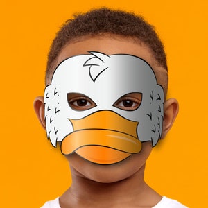 Goose Mask Printable, Paper DIY for Kids and Adults. PDF Template ...