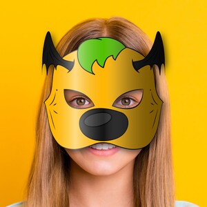 Monster #3 Masks Printable Color + Coloring, Paper DIY for Kids and ...