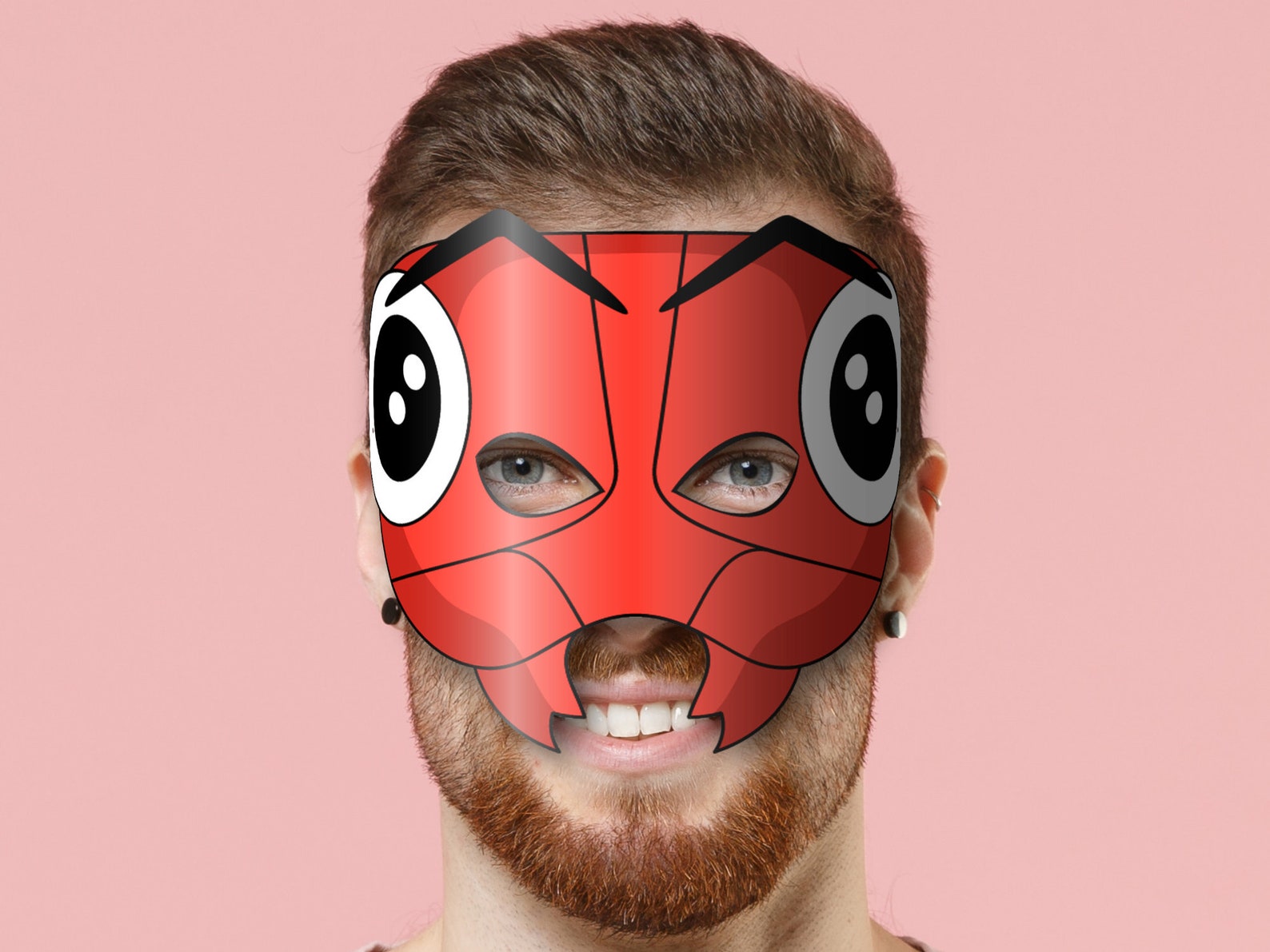Ant Mask Printable, Paper DIY for Kids and Adults. PDF Template ...