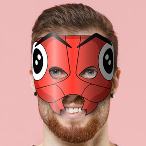Ant Mask Printable, Paper DIY for Kids and Adults. PDF Template ...