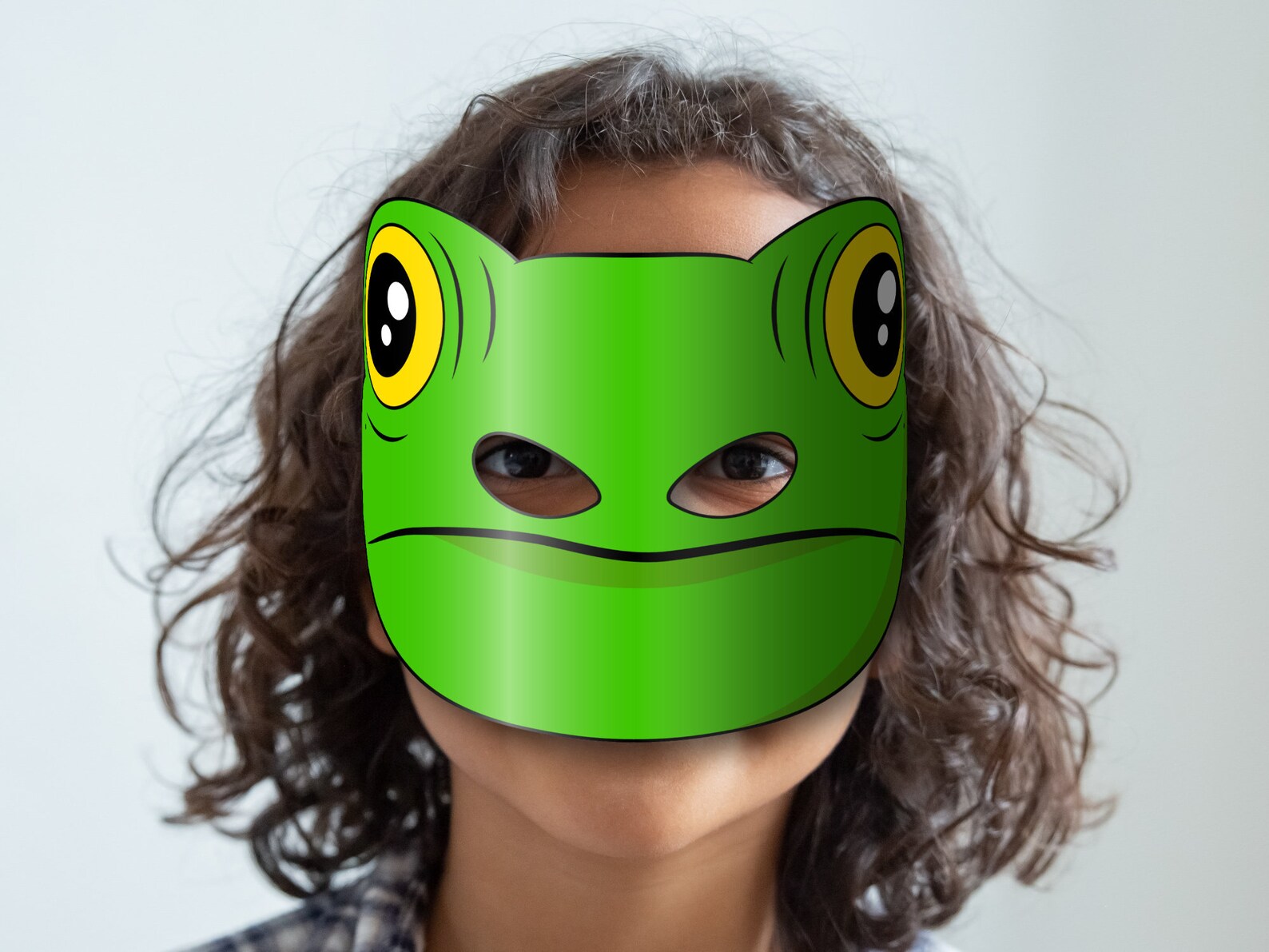 Frog Mask Printable, Paper DIY for Kids and Adults. PDF Template ...