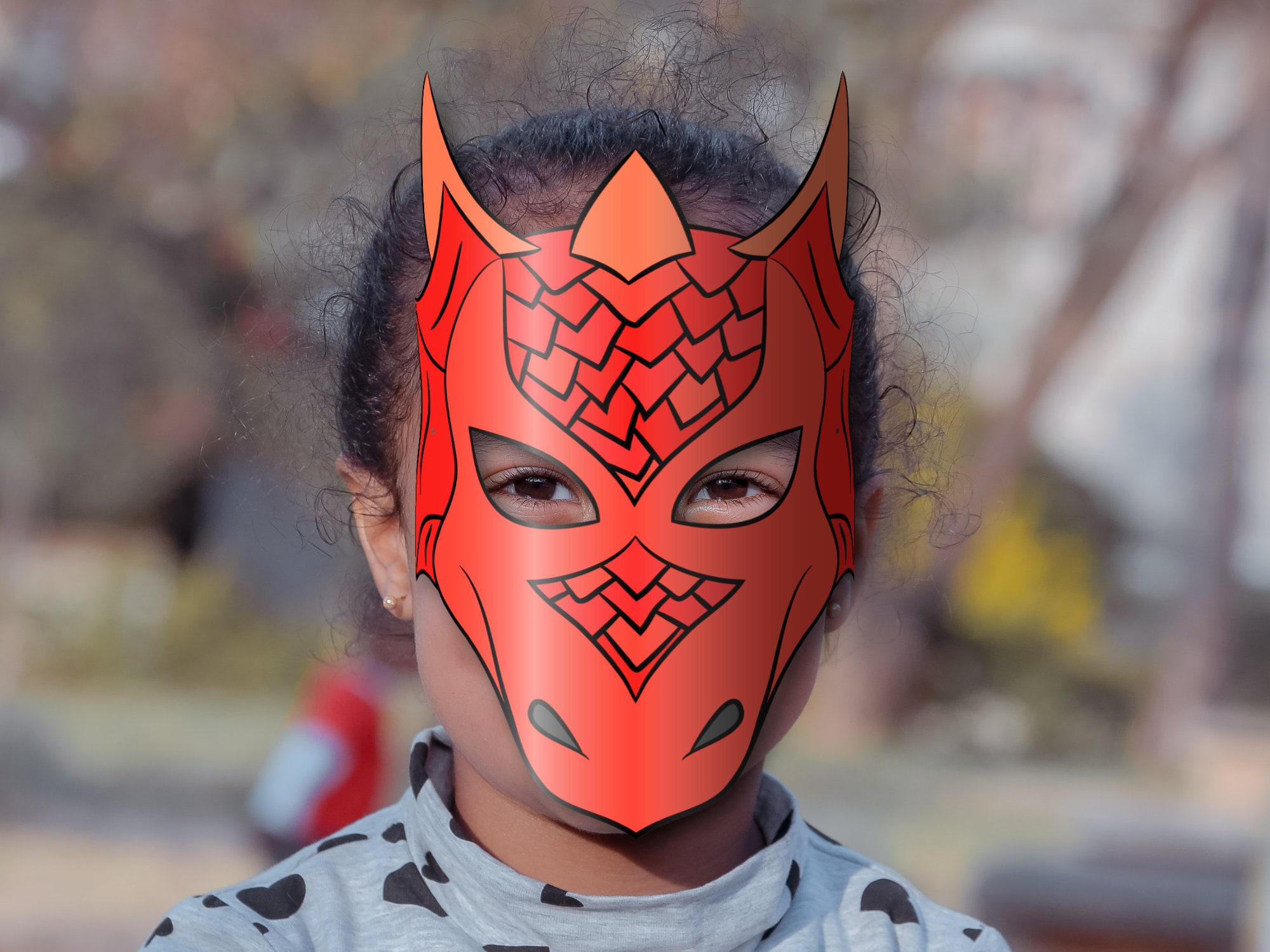 Dragons 2 Masks Printable, Chinese Dragon, Kind Dragon, Red Dragon ...