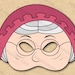 Grandma Color Coloring Printable Mask little Red Riding Hood, Paper DIY ...