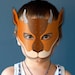 Antelope Mask Printable, Paper DIY for Kids and Adults. PDF Template ...