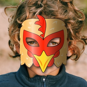 Chicken Mask Printable, Hen Mask, Paper DIY for Kids and Adults. PDF ...