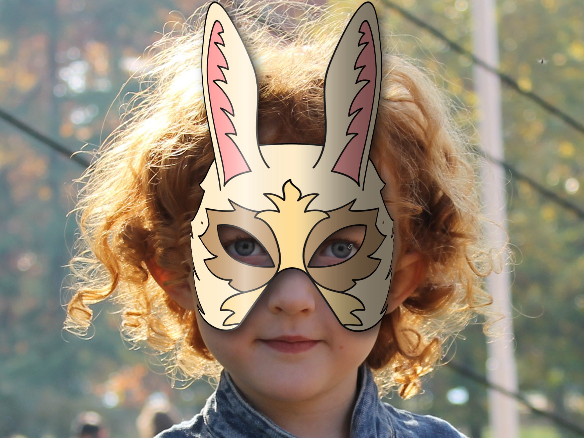 Bunny Masks Printable Color Coloring, Paper DIY for Kids and Adults ...