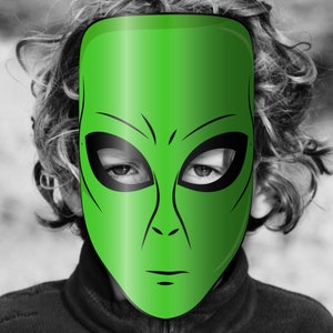 Alien Mask Printable Paper DIY for Kids and Adults. PDF - Etsy