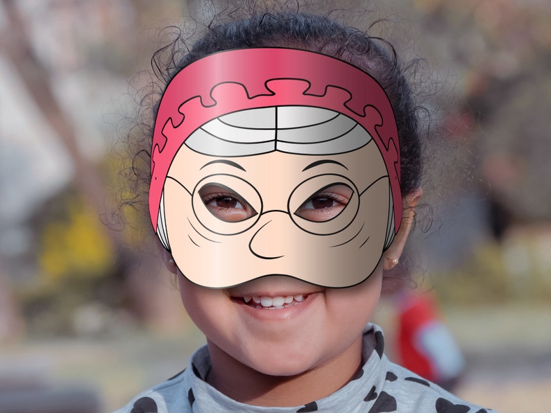 Grandma Mask Printable (little Red Riding Hood), Paper DIY for Kids and ...