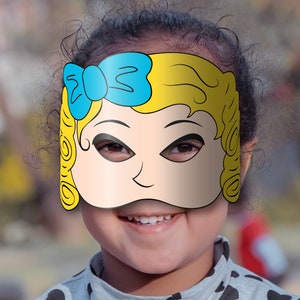 Goldilocks Mask Printable (goldilocks and the Three Bears), Paper DIY ...