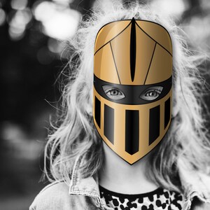 Knight Mask Printable Paper DIY for Kids and Adults. PDF - Etsy