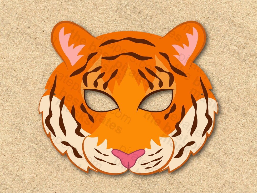 Tiger Mask Printable Paper DIY for Kids and Adults. PDF - Etsy