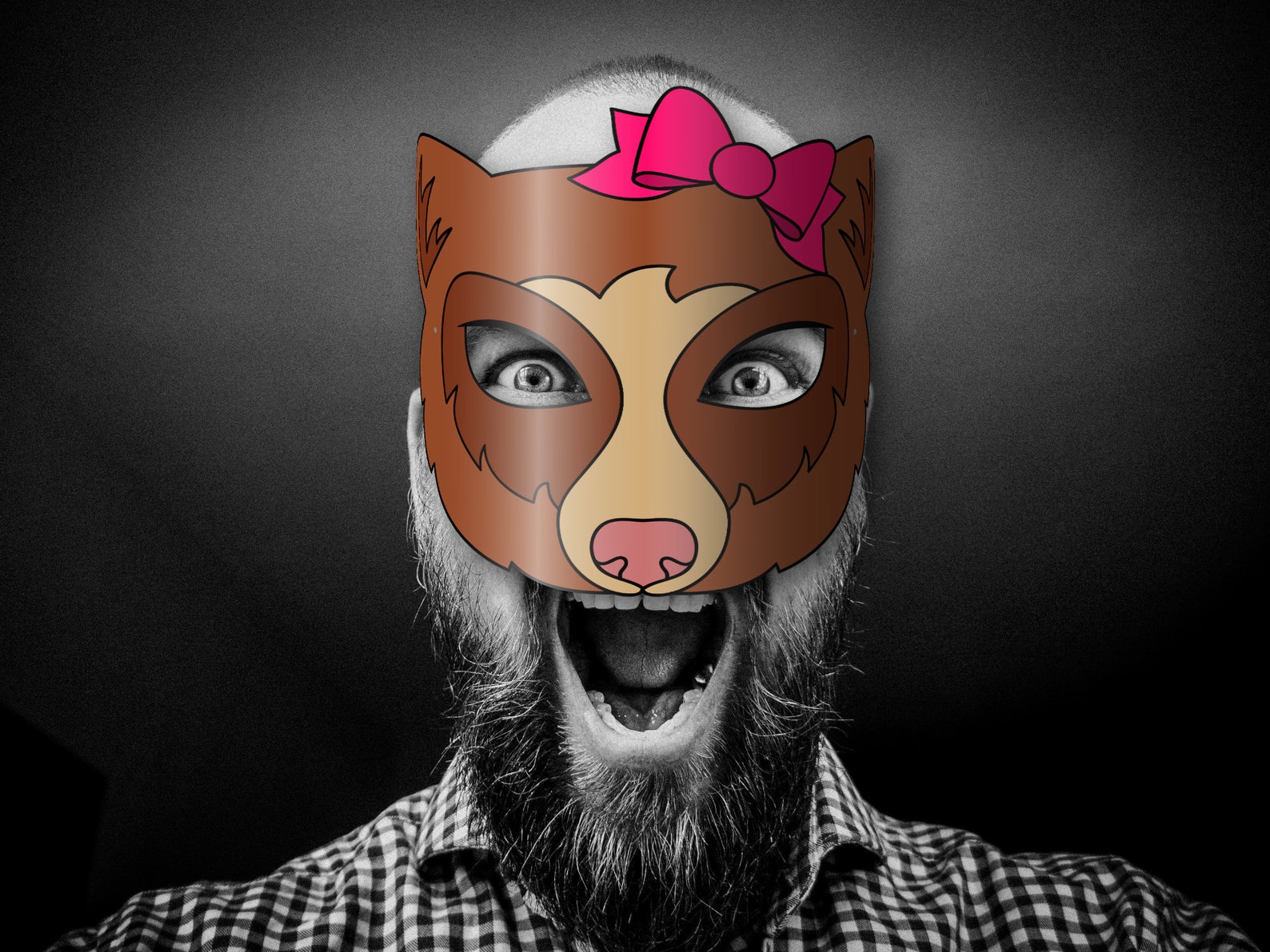 Bear-mother Mask Printable goldilocks and the Three Bears - Etsy