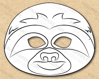 Snake Mask Printable Coloring, Paper DIY for Kids and Adults. PDF ...