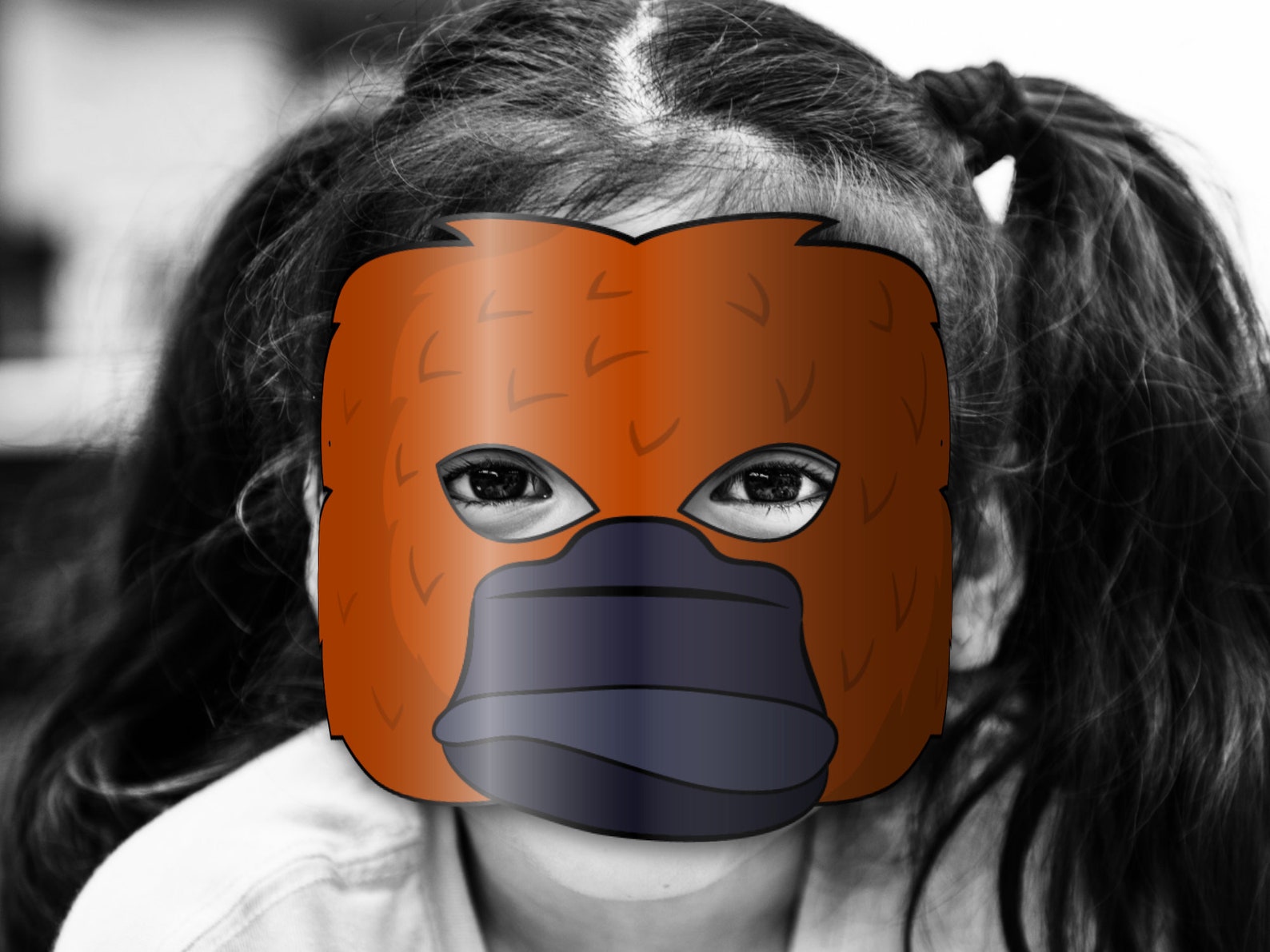 Platypus Mask Printable Paper DIY for Kids and Adults. PDF - Etsy