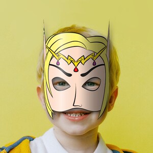 Elf Mask Printable, Paper DIY for Kids and Adults. PDF Template ...