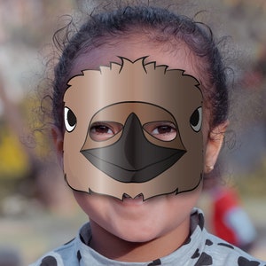 Emu Mask Printable, Paper DIY for Kids and Adults. PDF Template ...
