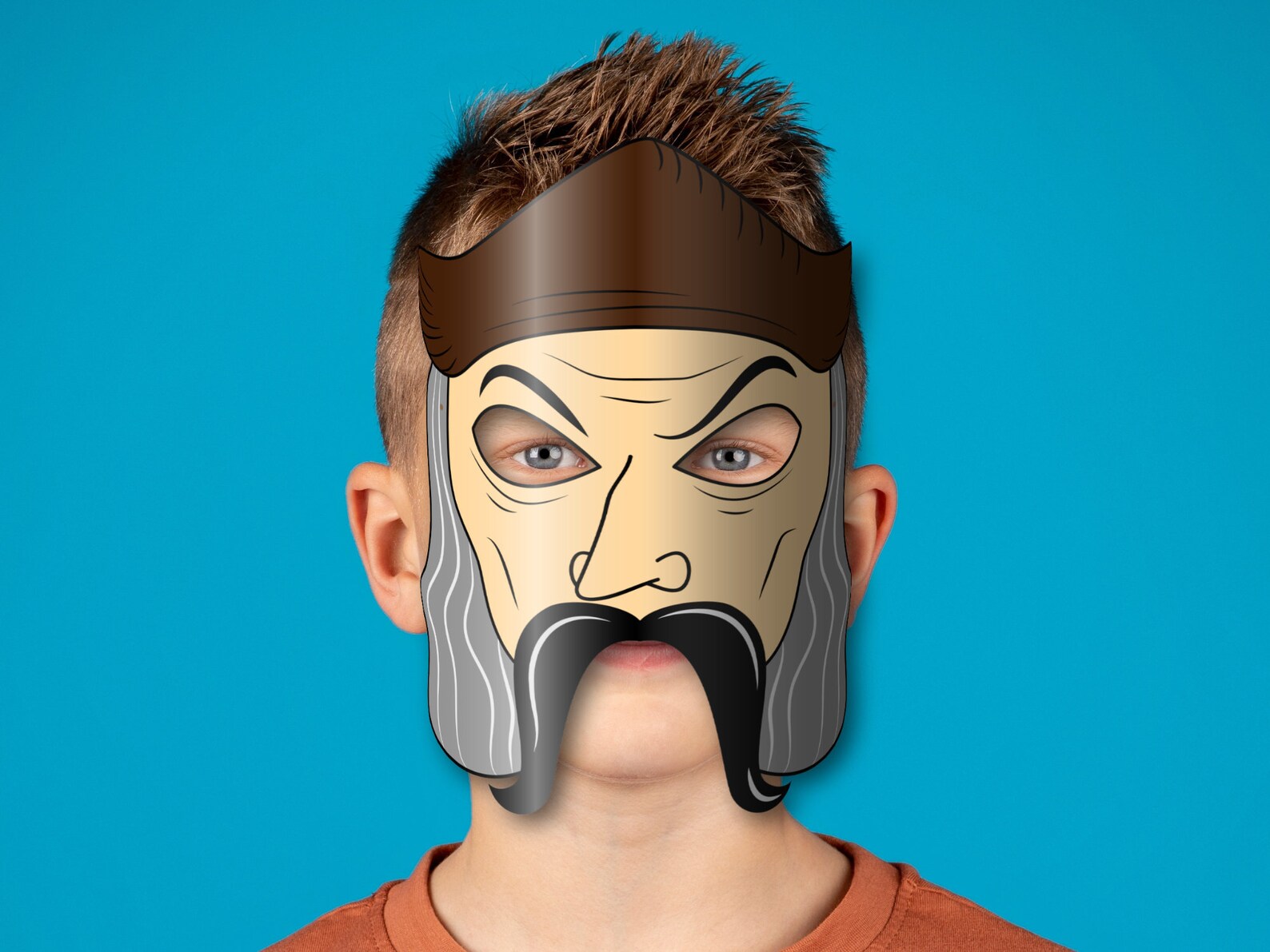 Pirate Captain William Kidd Mask Printable, Paper DIY for Kids and ...