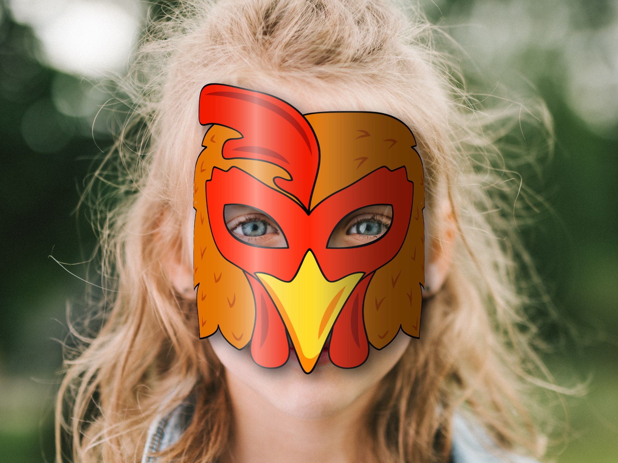 Rooster Mask Printable, Сoock, Сhicken, Paper DIY for Kids and Adults ...