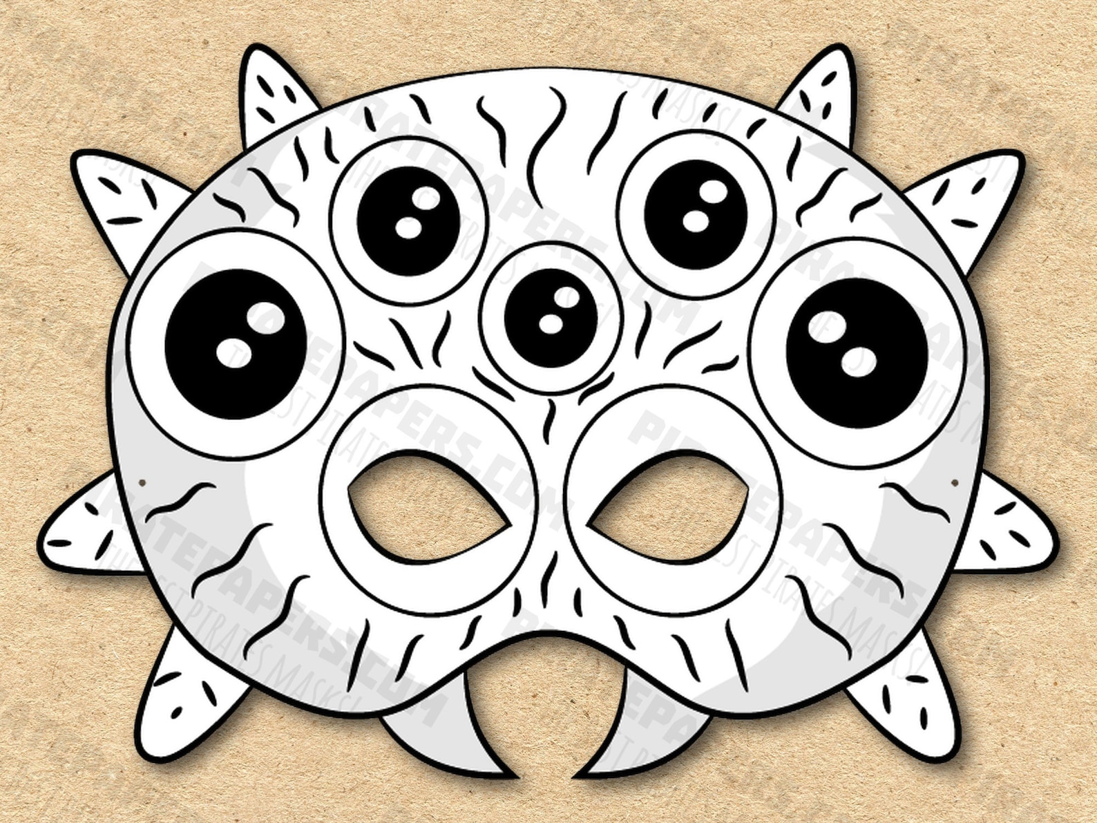 Bugs and Insects 2 Masks Printable Coloring, Ladybird, Beetle ...